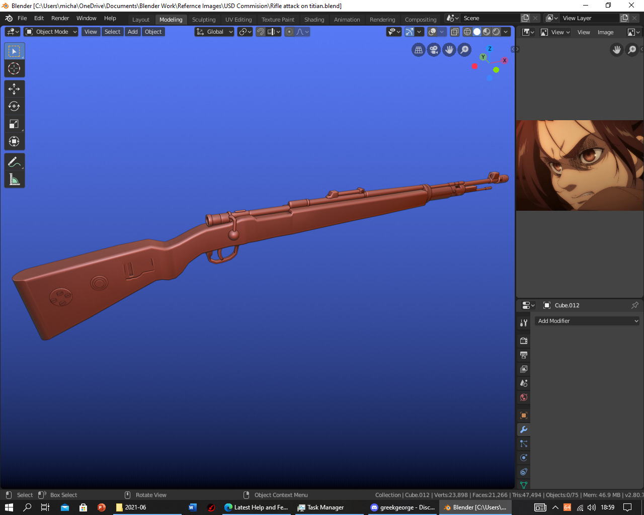 After two hours...(Rifle 3d model) - Creations Feedback - Developer ...