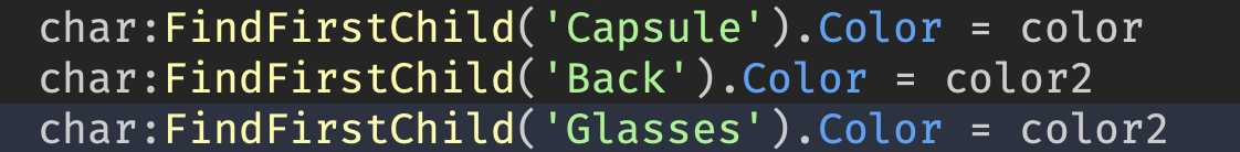 Attempt to index nil with 'Color' - Scripting Support - Developer Forum ...