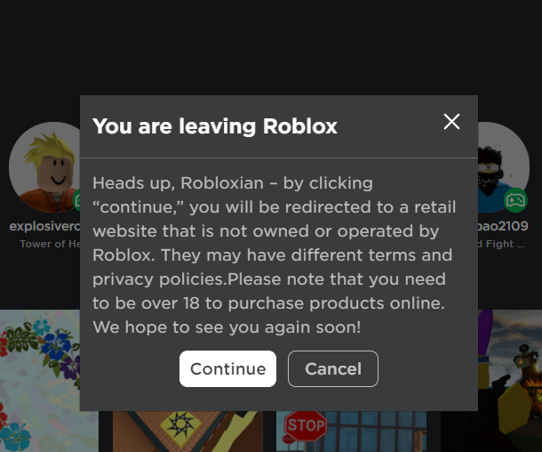 The "Official Store" Button leads to a broken frame - Website Bugs ...