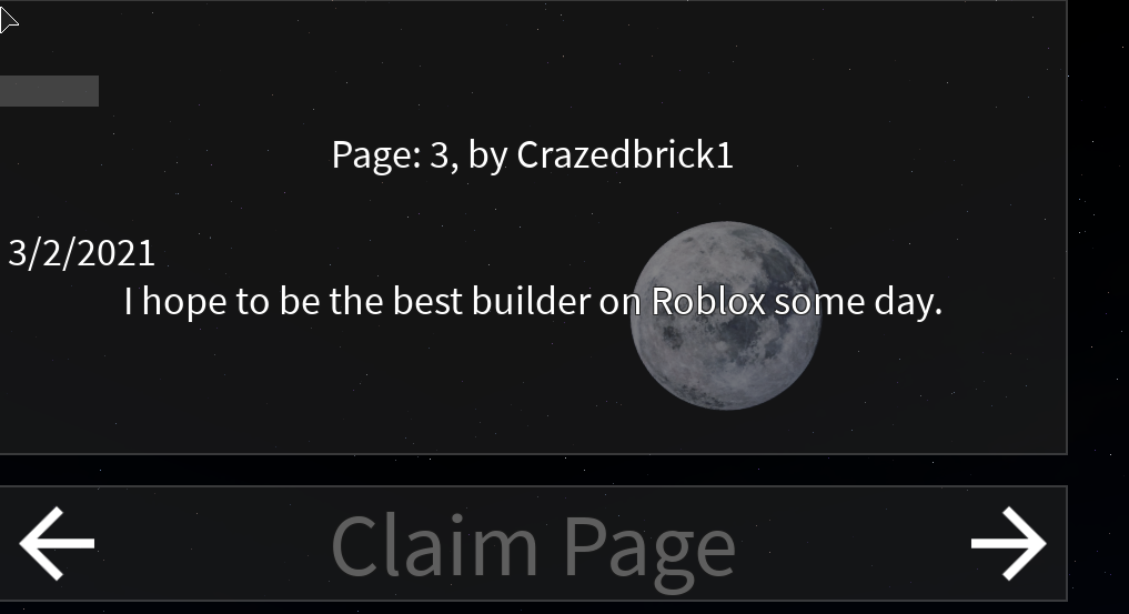Claim A Page That Lasts Forever - Creations Feedback - Developer Forum ...