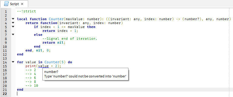 For loops should always assume indexer is non-nil for strict ...