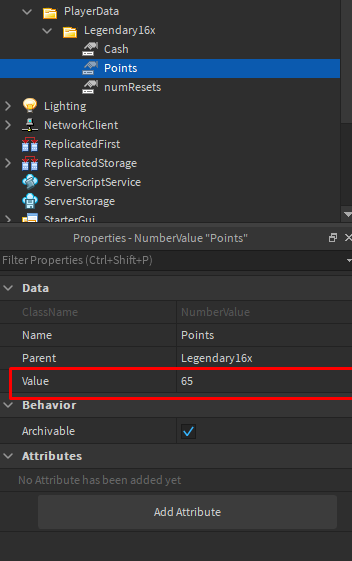 I Have A Problem In My Game With Leaderstats Value Scripting Support Developer Forum Roblox