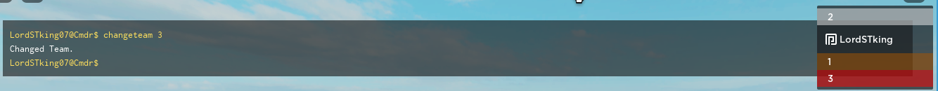 Team Change Command w/ Cmdr - Scripting Support - Developer Forum | Roblox