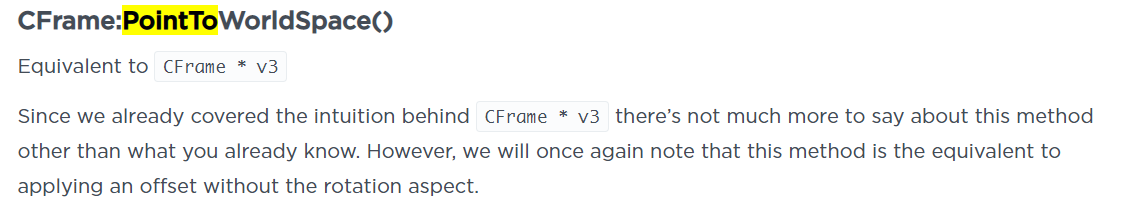 I am unable to understand what is PointToObjectSpace and ...