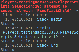 Script thinking that variable is still nil - Scripting Support ...