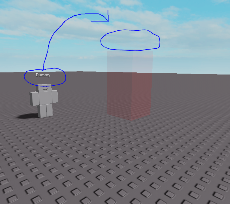 How to make a part which has a humanoid inside display the name at the ...