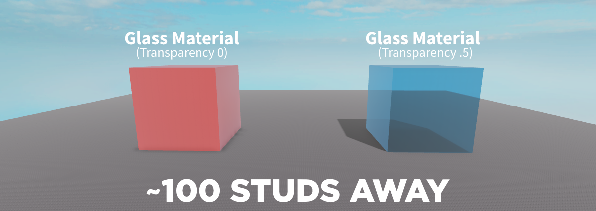 Transparent glass is appearing as bright neon in fog and atmosphere ...