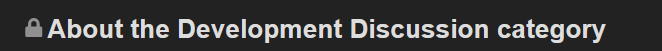 Re-pin the Dev Discussion guidelines - Forum Features - Developer Forum ...