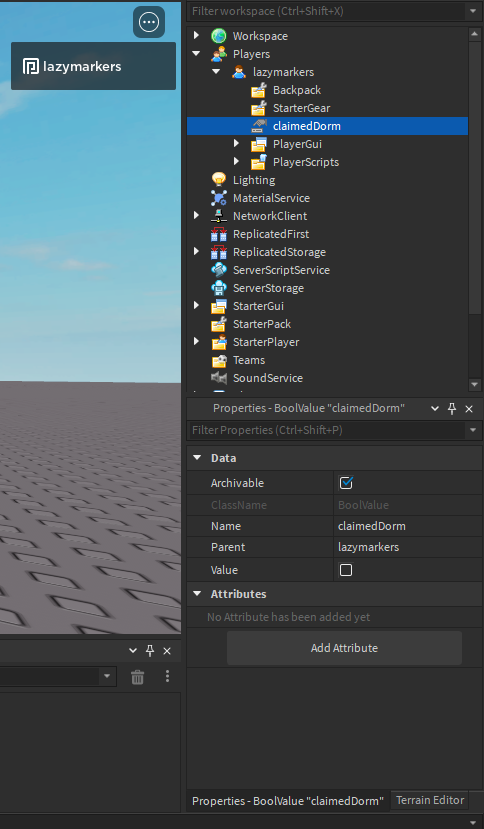Boolvalue Is Not Valid Member Of Player Scripting Support Developer Forum Roblox