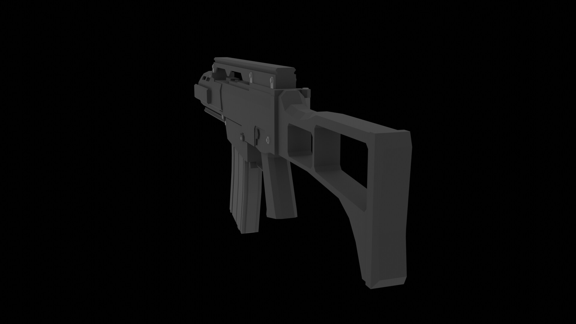 [Gun Modeling] G36C Low Poly Model - Creations Feedback - Developer ...