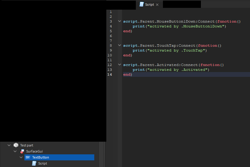 Can`t get button to work CrossPlatform (Not in Local Script ...