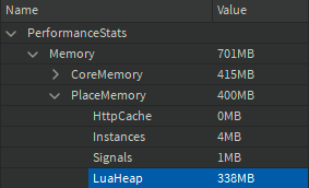 Memory Usage: String vs Table - Scripting Support - Developer Forum | Roblox