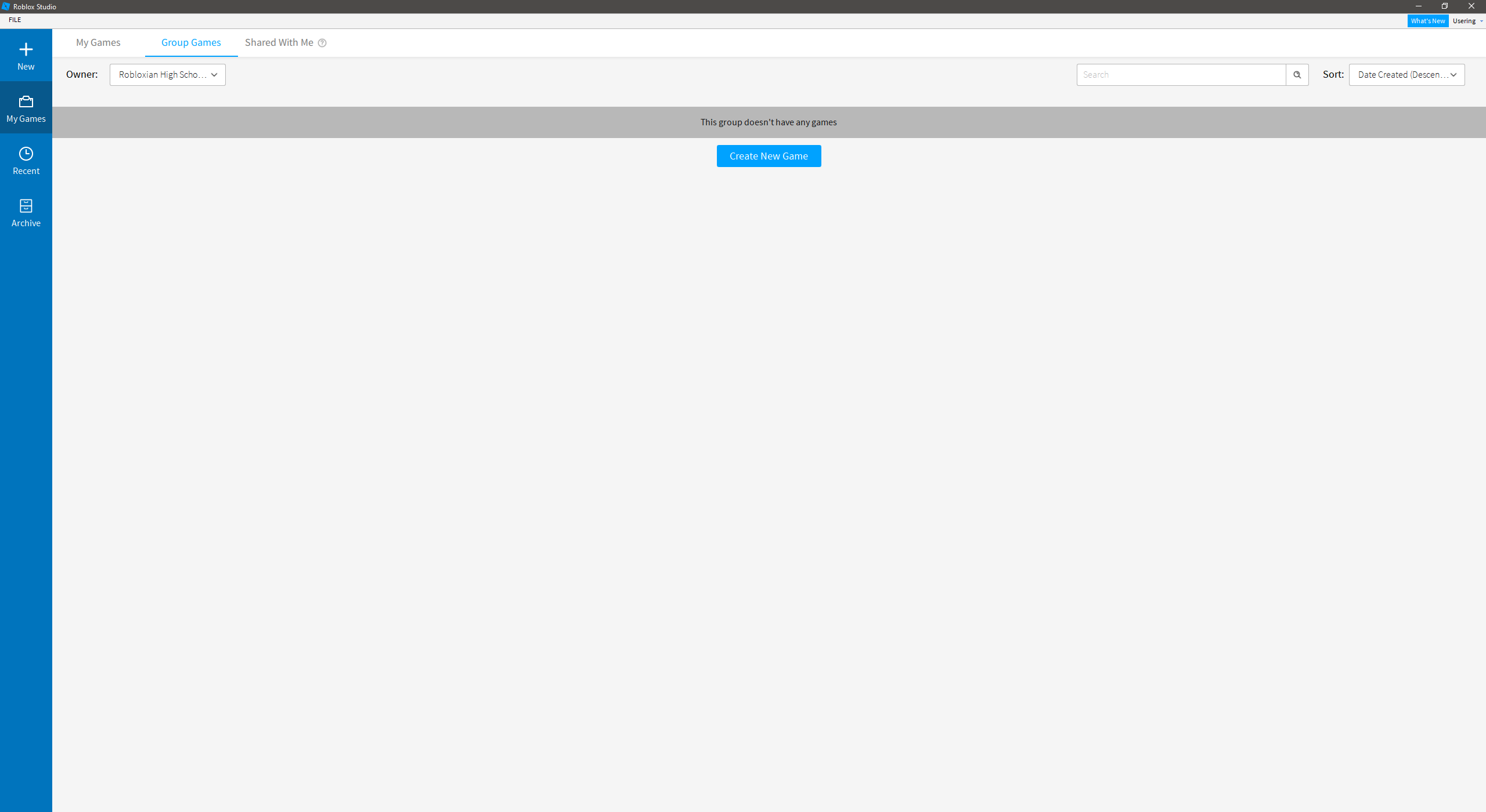 Group games show up as empty on Studio start - Studio Bugs - Developer ...