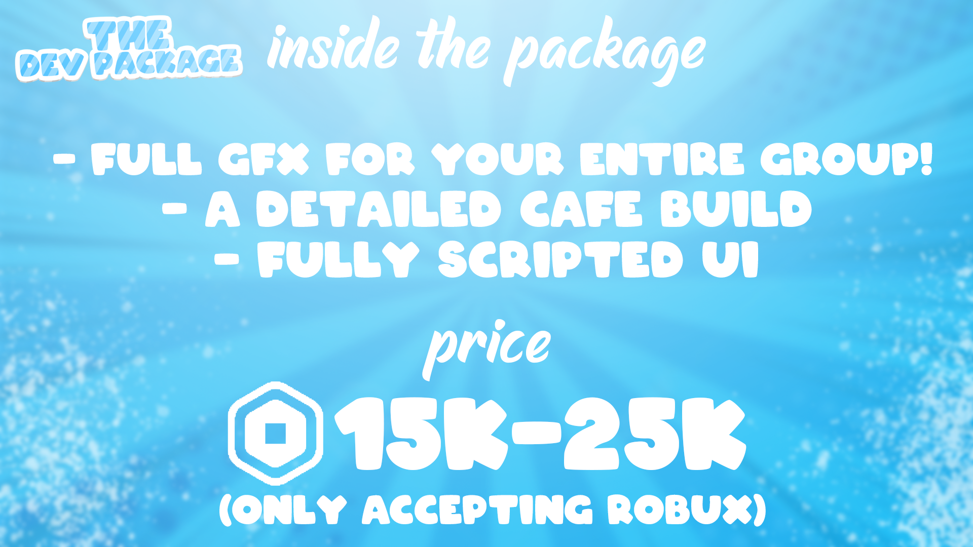 The Ultimate Dev Package - Cheap Cafe Setup Team [GFX, BUILD, UI, ETC ...