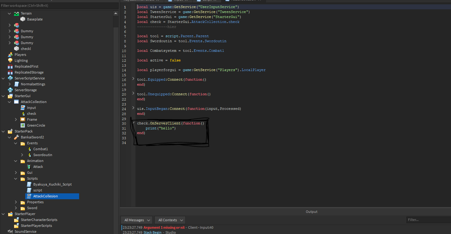 It doesnt FireClient but why? - Scripting Support - Developer Forum | Roblox