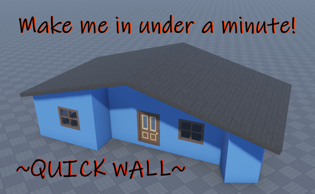 QuickWall Plugin: Wall and building generation via a 2D CSG system ...