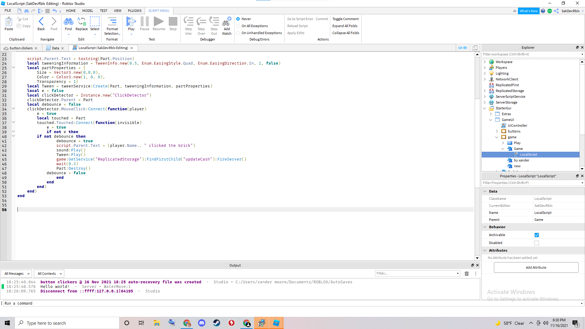 Basic Touched event questions and script help - Scripting Support - Developer Forum | Roblox