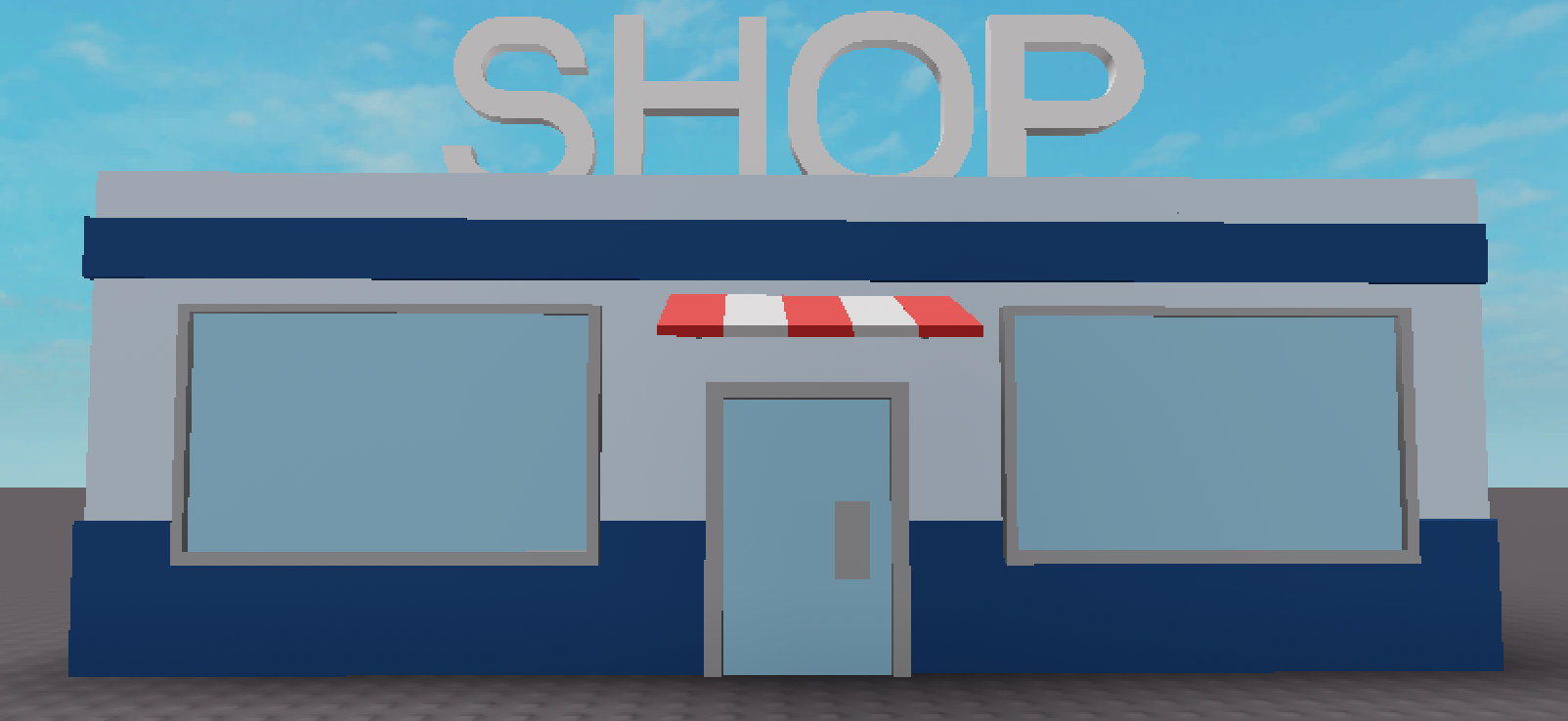 Feedback on my first low poly shop (modern) - Building Support ...