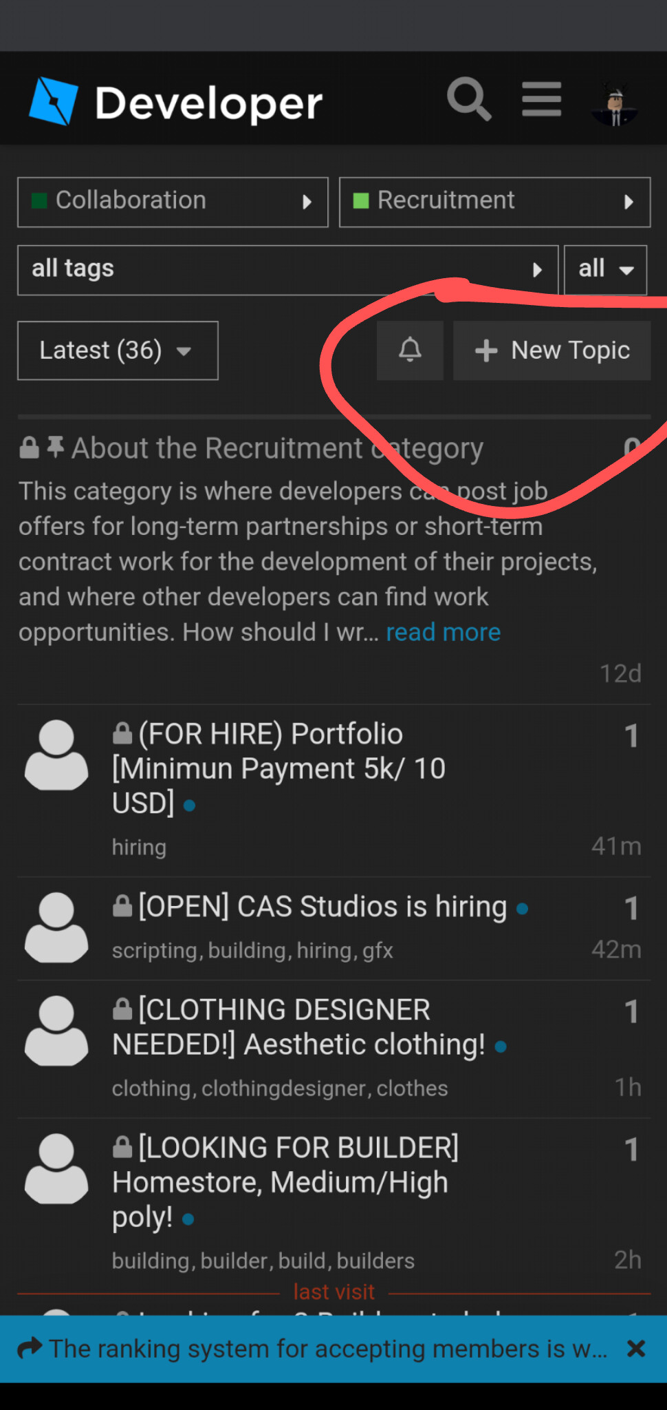 The ranking system for accepting members is weird - Forum Help ...