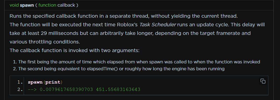 Spawn(print) How does it work? - Scripting Support - Developer Forum ...