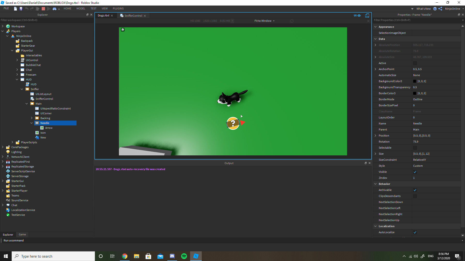 How to make UI point towards part (based on camera rotation) - Scripting Support - Developer ...