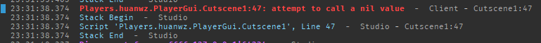 Function Attempt To Call On A Nil Value Scripting Support Developer Forum Roblox