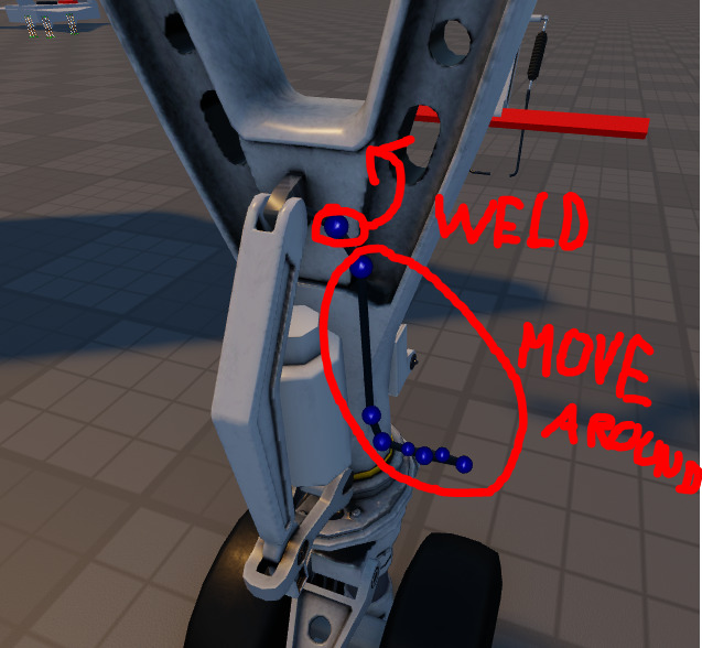 How can I make a physics based skinned mesh wire? - Building Support ...