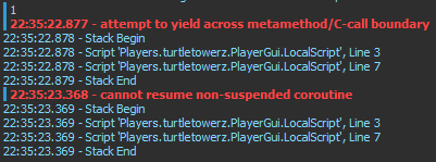 Table.foreach producing weird errors when yielding in the second argument - Scripting Support ...