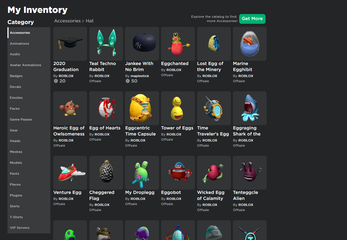 Show "Packages" or "Costume" tab on the Inventory page - Website ...