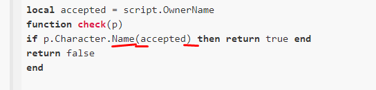 If player.name = script.OwnerName? - Scripting Support - Developer ...
