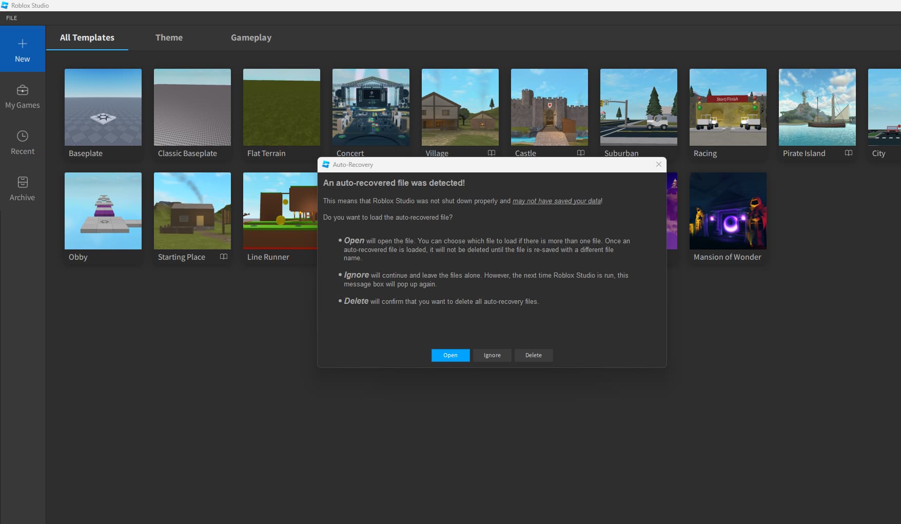 Studio Crashes When Opening The Object Browser and What's New Menus ...