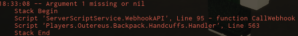 Argument 1 Missing Or Nil Scripting Support Developer Forum Roblox