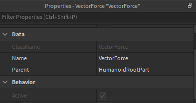 Cannot activate VektorForce - Scripting Support - Developer Forum | Roblox