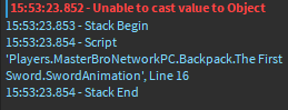 Animation code not firing when clicking tool - Scripting Support - Developer Forum | Roblox