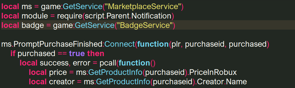 How do I trigger an event on a third-party sale? - Scripting Support - Developer Forum | Roblox