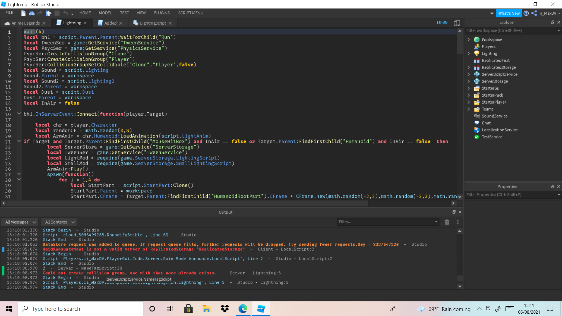 Does anyone know how to fix this error? - Scripting Support - Developer Forum | Roblox