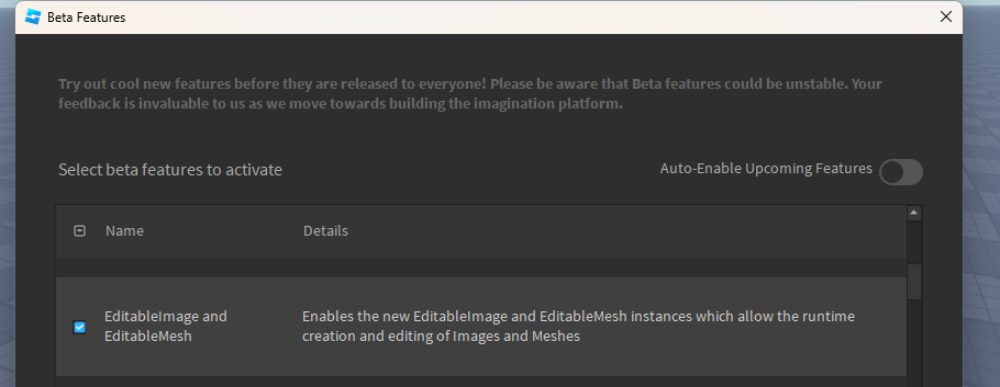 Cant create EditableMeshes or EditableImages - Scripting Support - Developer Forum | Roblox