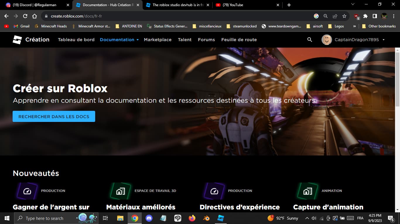 The roblox studio devhub is in french - Scripting Support - Developer ...
