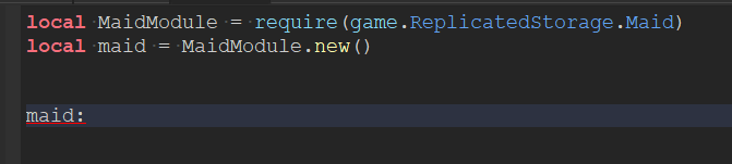 Quenty's Maid Module but with intellisense - Community Resources ...
