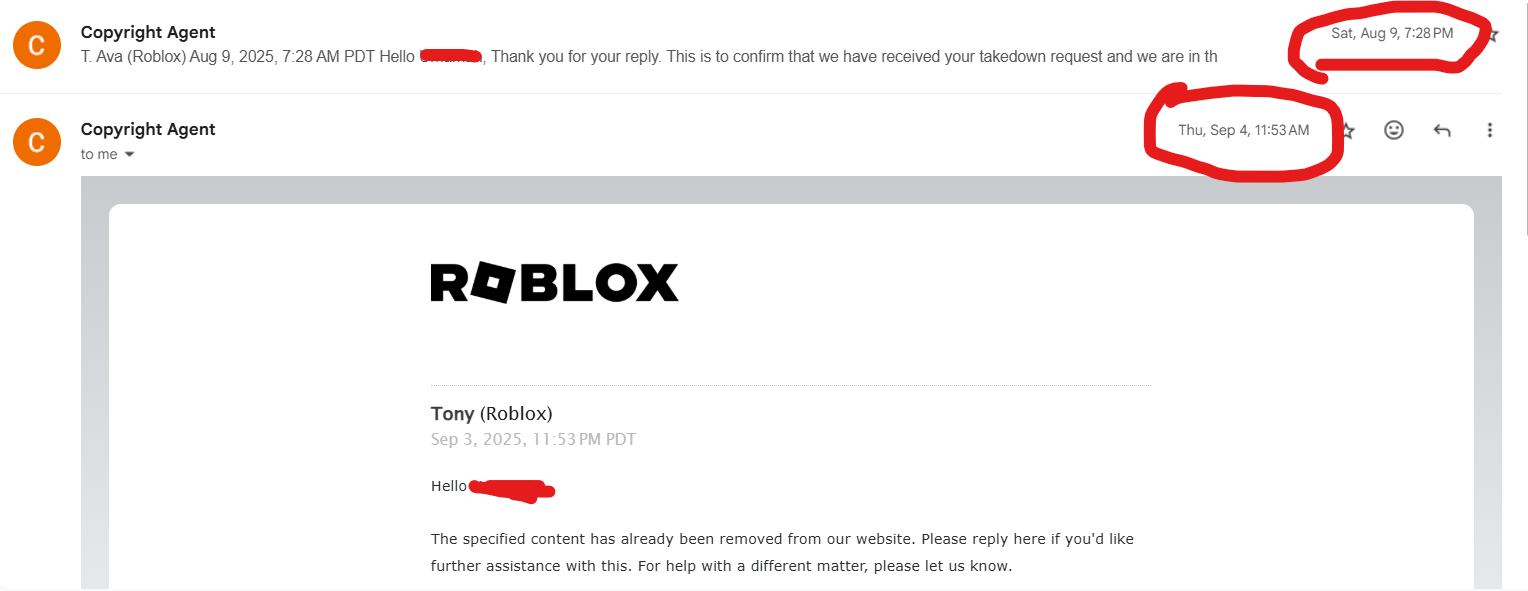 Counter and DMCA Notices Experiencing a Severe Delay/Completely ...
