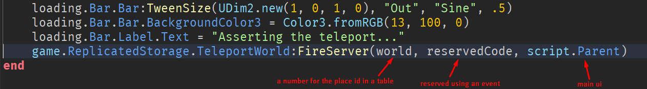 Argument 2 missing or nil (TeleporterService) - Scripting Support - Developer Forum | Roblox