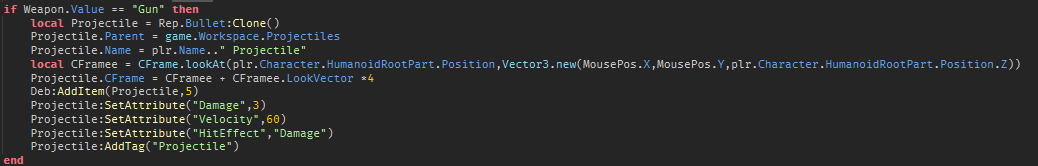 Which Loop Should I Use To Make Accurate Projectiles? (about 50 Max At 