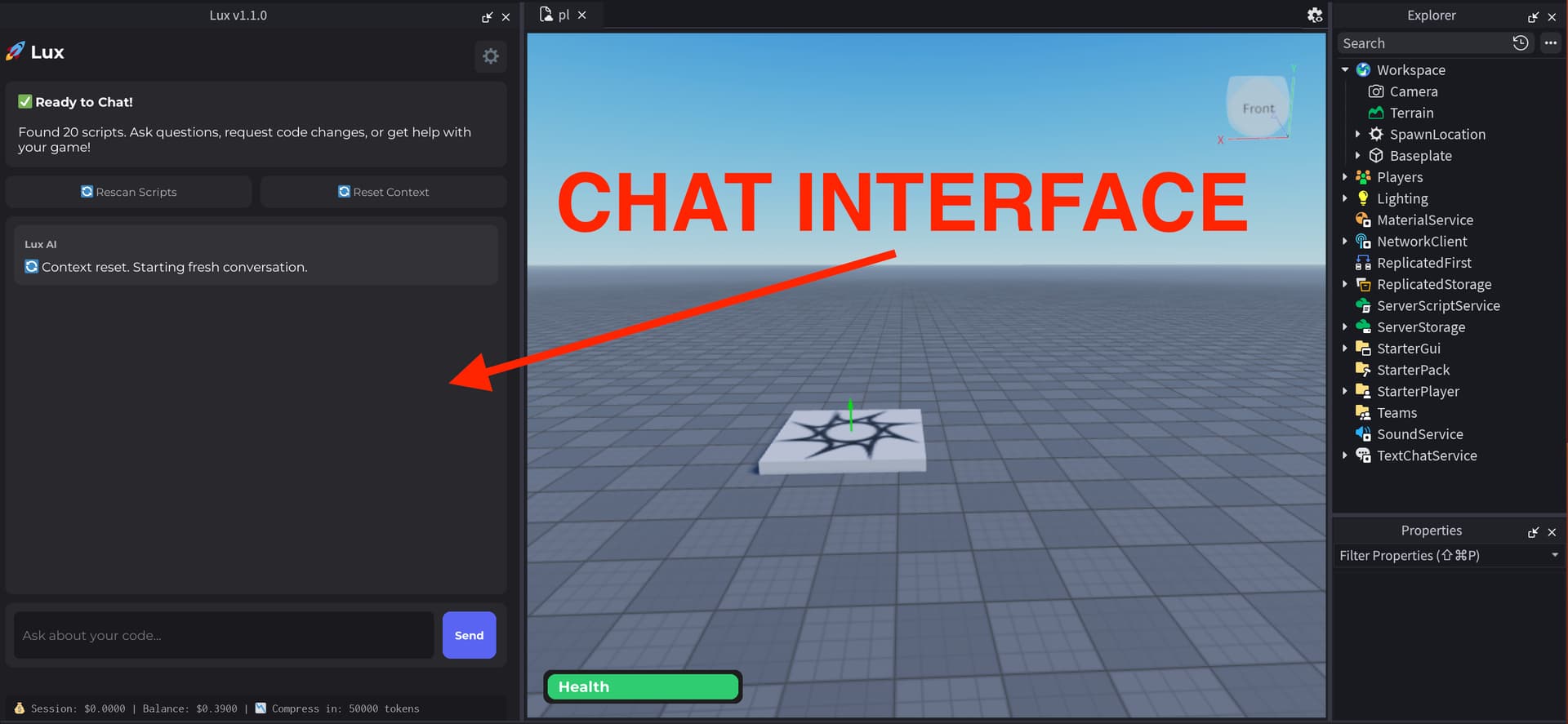 Lux - AI Coding Agent for Roblox Studio [FREE] - Community Resources ...