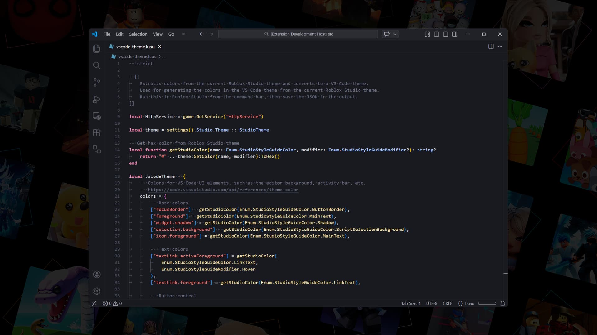 Roblox Studio Themes for VS Code - Community Resources - Developer ...