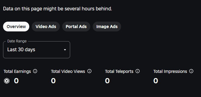 4 days into Immersive ads and only one impression? - Engine Bugs ...