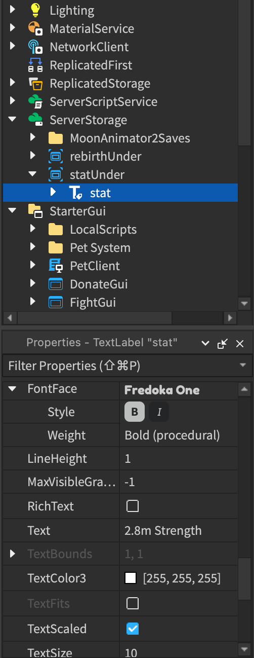 One player is showing information while the other is not - Scripting ...
