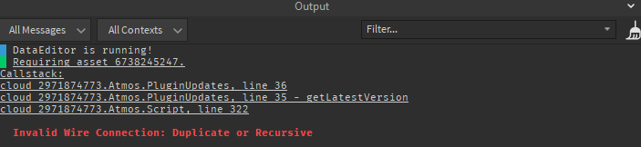 What Is Invalid Wire Connection Duplicate Or Recursive Scripting Support Developer Forum 