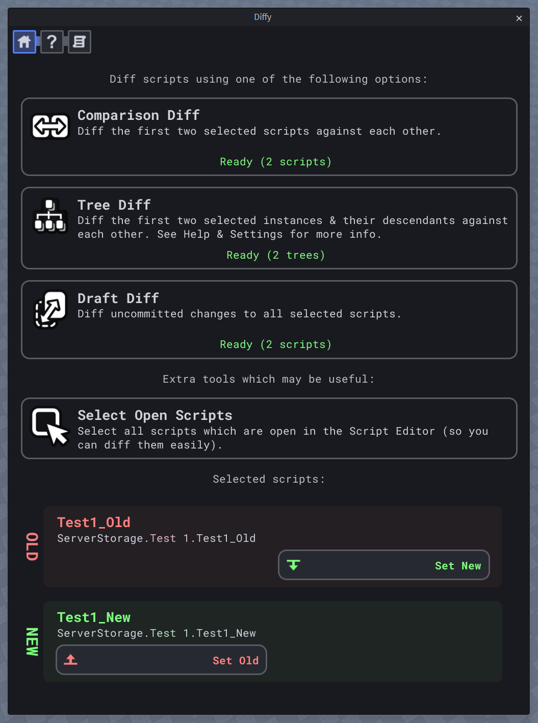Diffy — compare & diff scripts! - Community Resources - Developer Forum | Roblox
