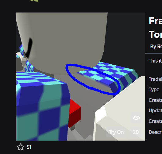 Fragmented Robloxian bundle's body parts have multiple UV mapping ...
