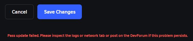 Unable to create a game pass - Platform Usage Support - Developer Forum ...